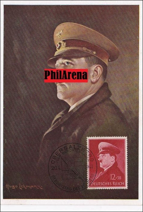 Propaganda Karte: Adolf Hitler, nach Original Gemälde 1941 ...